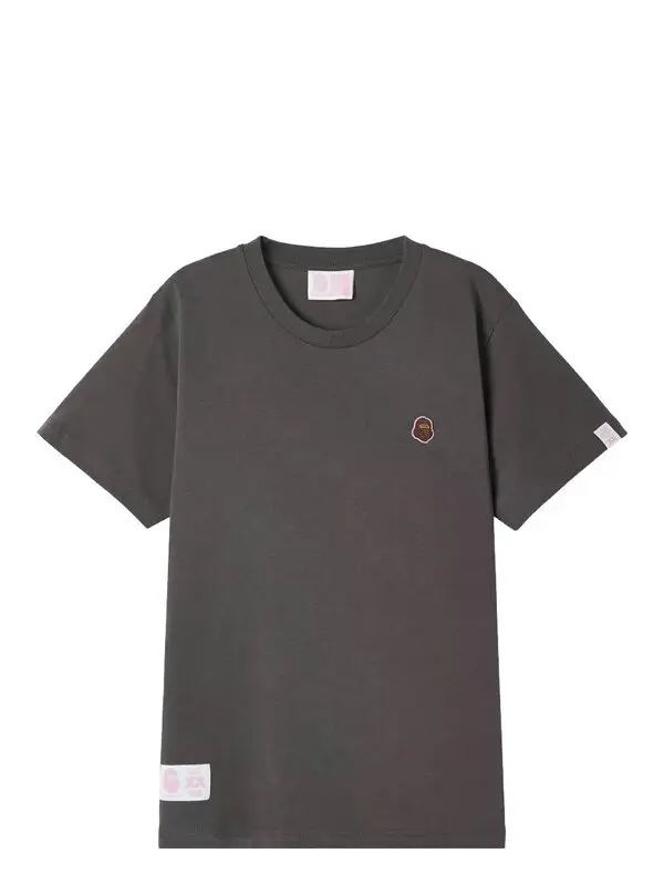 FINGERCROXX Logo-patch T-shirt - Grey
