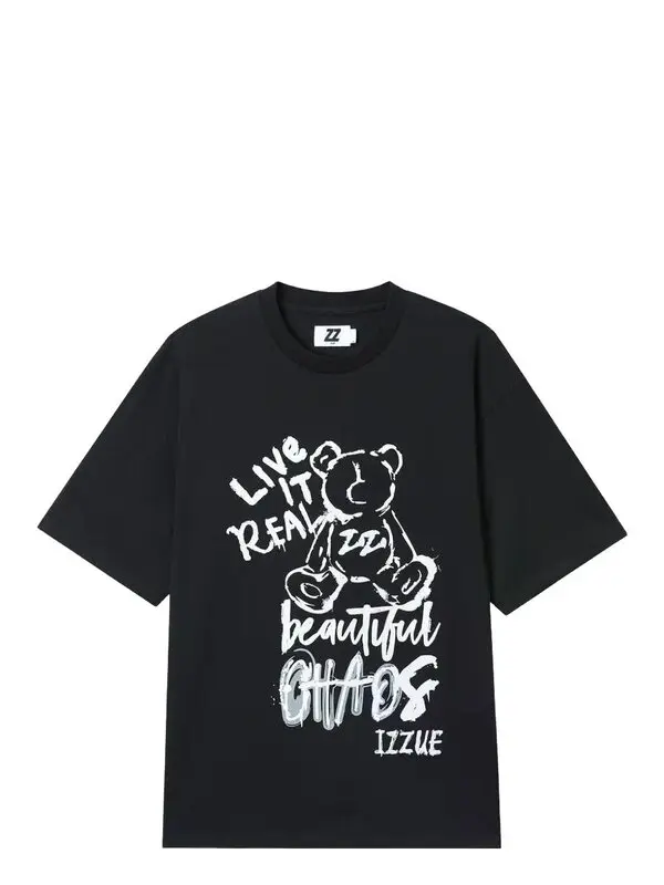 Izzue Graphic-print T-shirt - Black