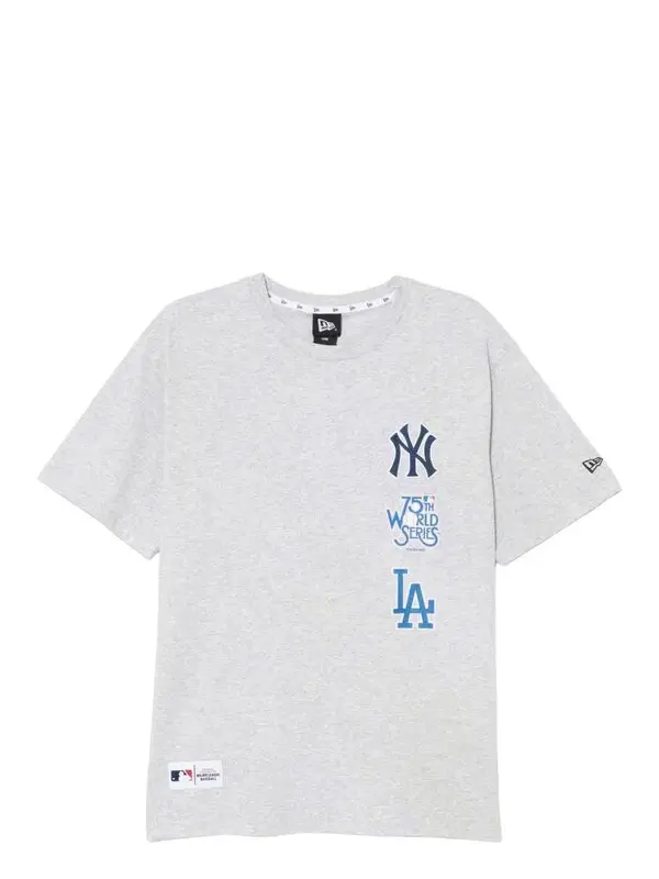New Era Logo-embrodiered T-shirt - Grey