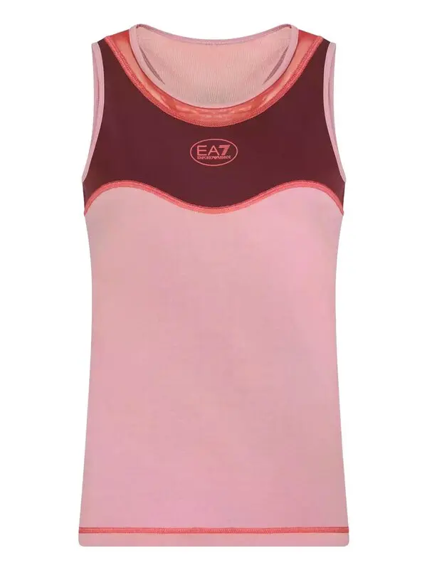 EA7 Paneled Racerback Top - Pink