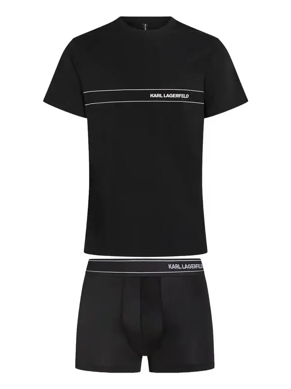 Karl Lagerfeld Logo-print T-shirt - Black
