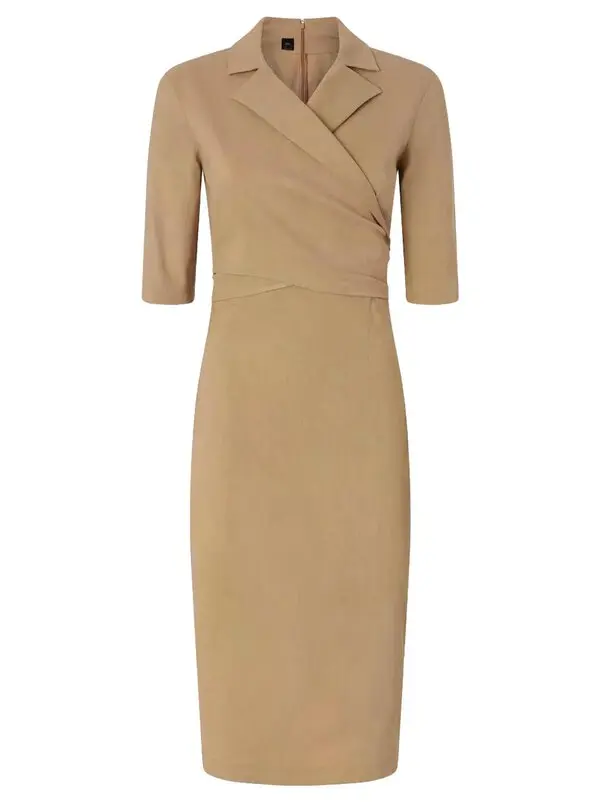 Pinko Belted Wrap Dress - Neutrals