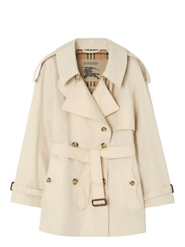 Burberry Fitzrovia Tropical Gabardine Trench Coat - Beige Beige