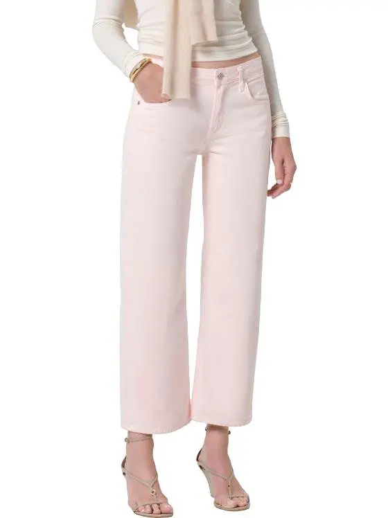 Citizens Of Humanity Faye Ankle Straight Leg Jeans - Pale Coral Light