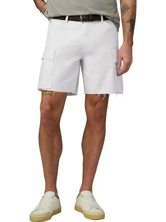 Joe's Jeans Mcarthur Raw Hem Cargo Shorts - White