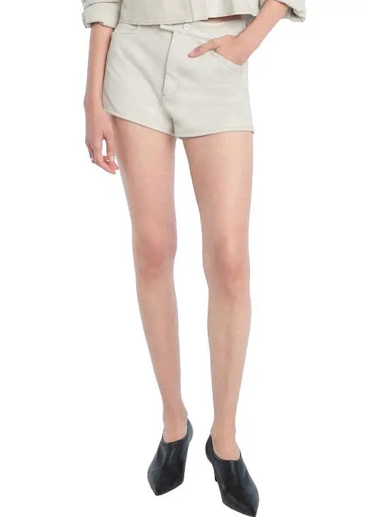FAVORITE DAUGHTER Faux Suede Short - Bone