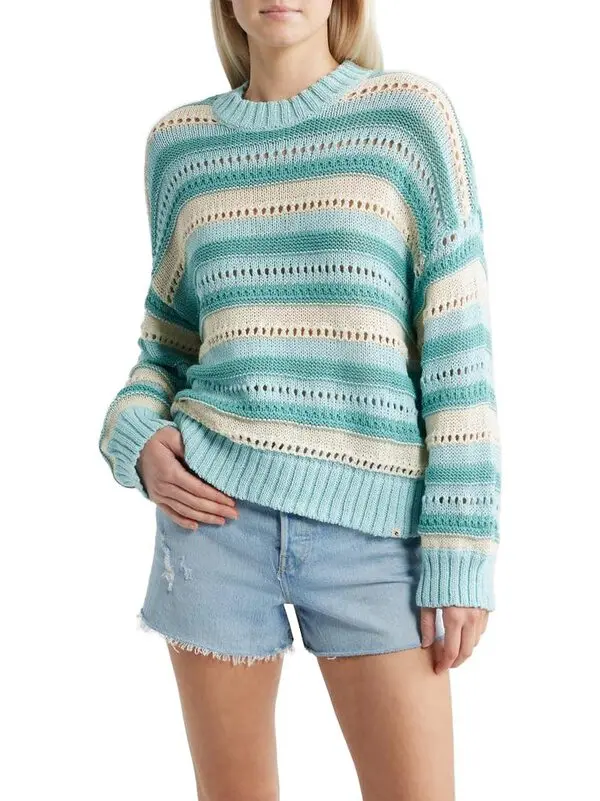 Rip Curl Cotton-blend Sweater - Blue/natural