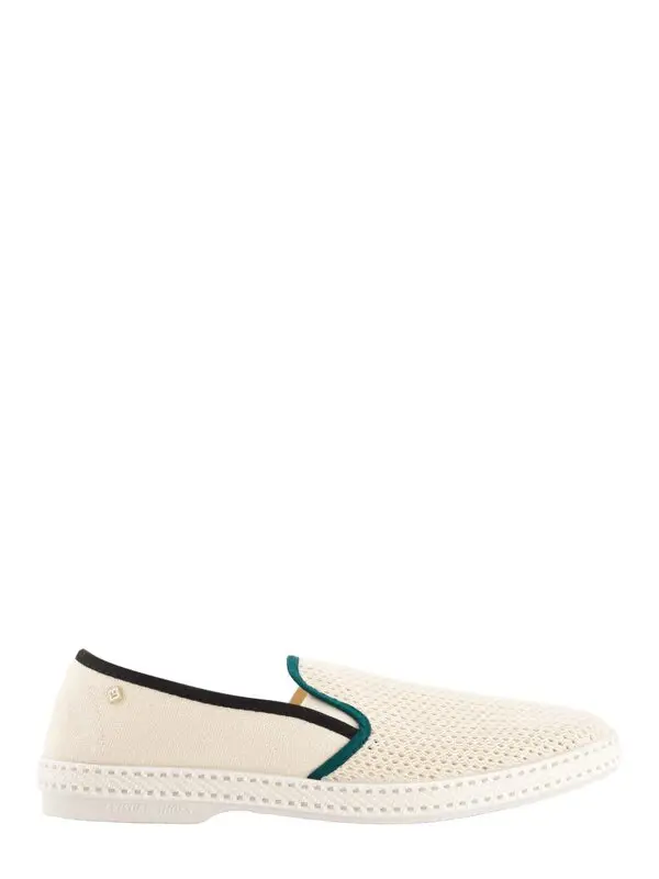 Rivieras Cotton Canvas & Seaqual® Mesh Loafer - Cream