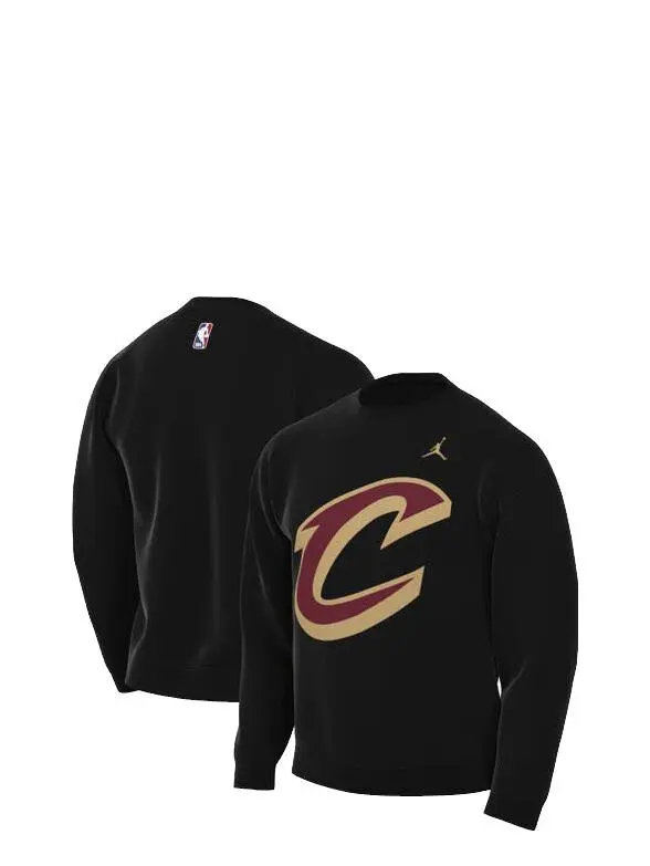 JORDAN BRAND Cleveland Cavaliers Statement Edition Crew Sweatshirt - Black
