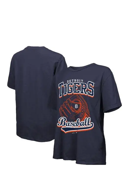 MAJESTIC THREADS Detroit Tigers Oversized First Base T-shirt - Navy