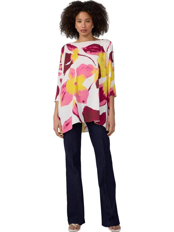 Diane Von Furstenberg Diane Top - Giant Island Orchid White
