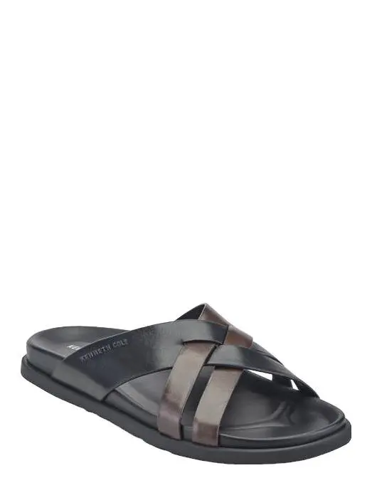 KENNETH COLE Slide Sandal - Black/ganache