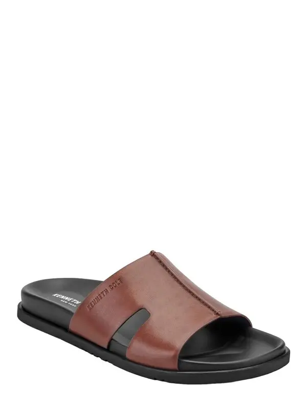 KENNETH COLE Willy Slide Sandal - Cognac