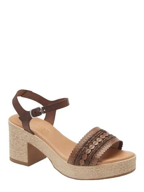 Cordani Markelle Espadrille Platform Sandal - Brown Leather