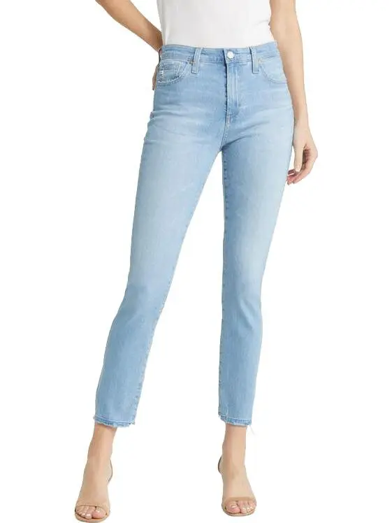 Ag Mari High-waisted Ankle Slim Jeans - Sunlit