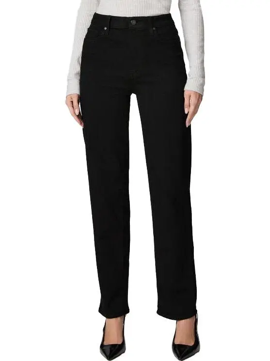 Paige Stevie Straight Leg Jeans - Black Shadow