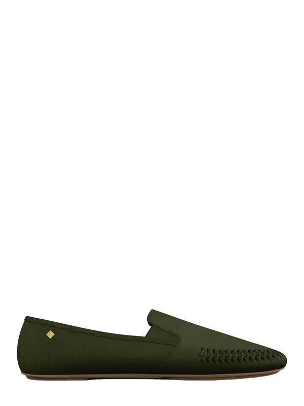 Rivieras Jazz Suede Slip-on Moccasin - Forest Green