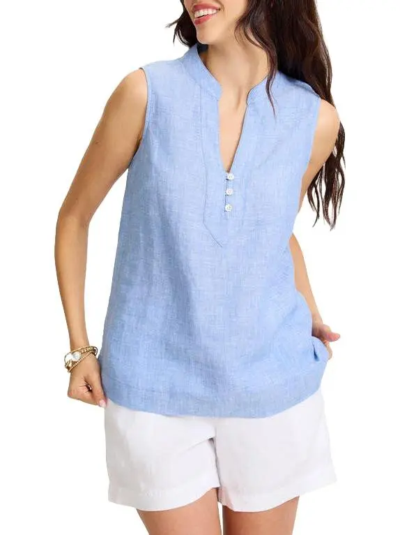 Tommy Bahama Coastalina Linen Vest - French Blue