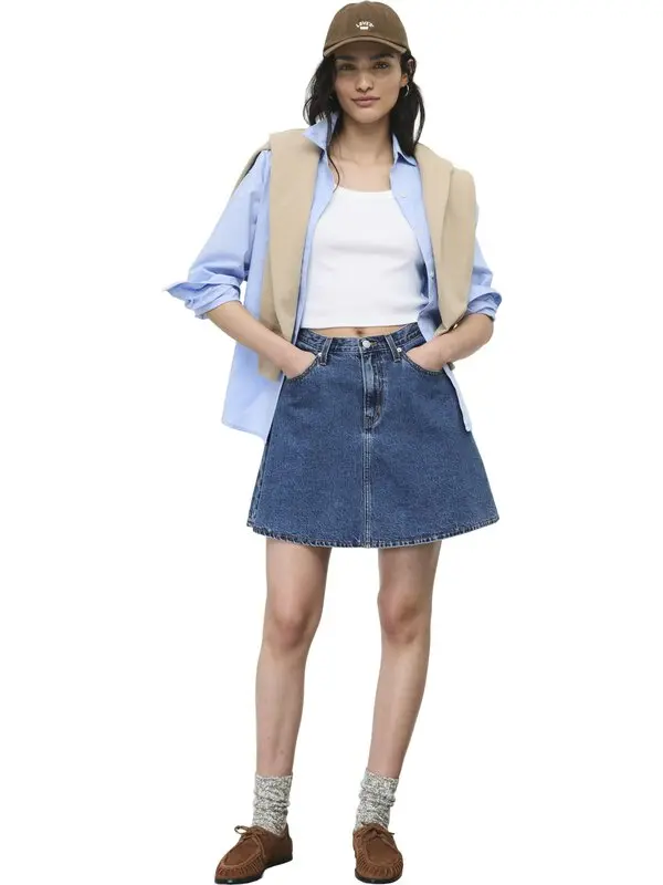 LEVI'S Mini Flounce A-line Skirt - Night Market