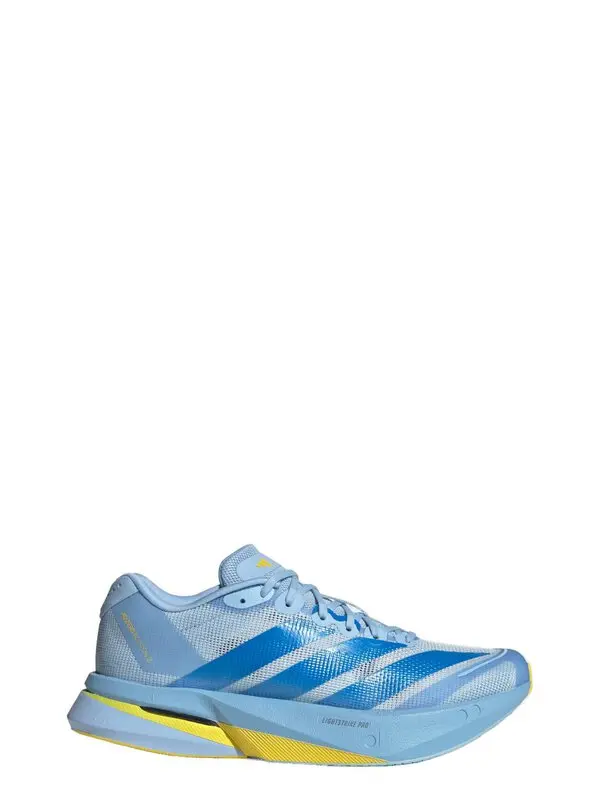 Adidas Adizero Boston 13 Running Shoes - Glow Blue / Lucid Ray Blue / Yellow