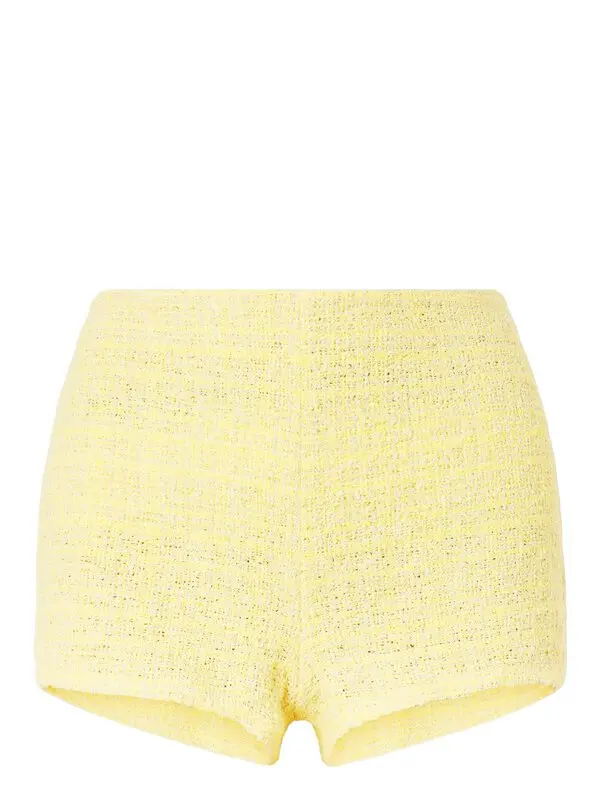 LIBEROWE Madeline Tweed Shorts - Yellow