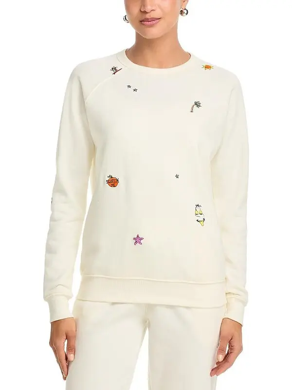 C.BONZ C. Bonz Sprinkle Crewneck Pullover - White/cream