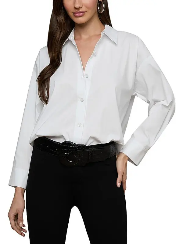 L'Agence Rylie Relaxed Shirt - White