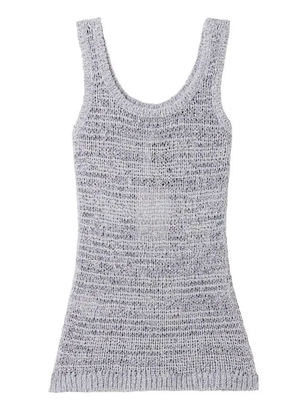 LIBEROWE Open-knit Tank - Blue