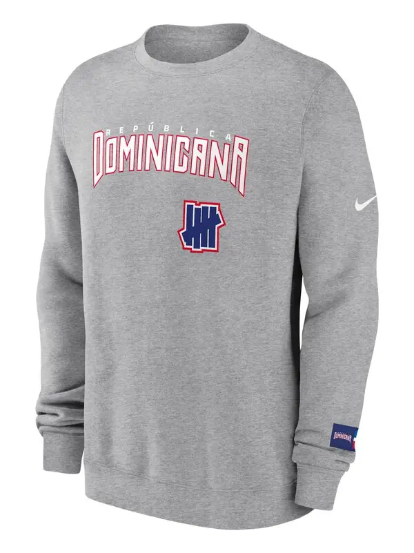 Nike Dominican Republic National Baseball Team 2026 World Baseball Classic Pullover Crew - Grey