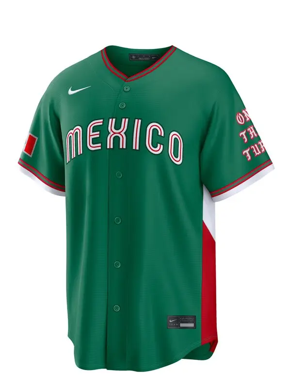 Nike Mexico National Baseball Team 2026 World Baseball Classic Born X Raised Stadium Jersey - Green