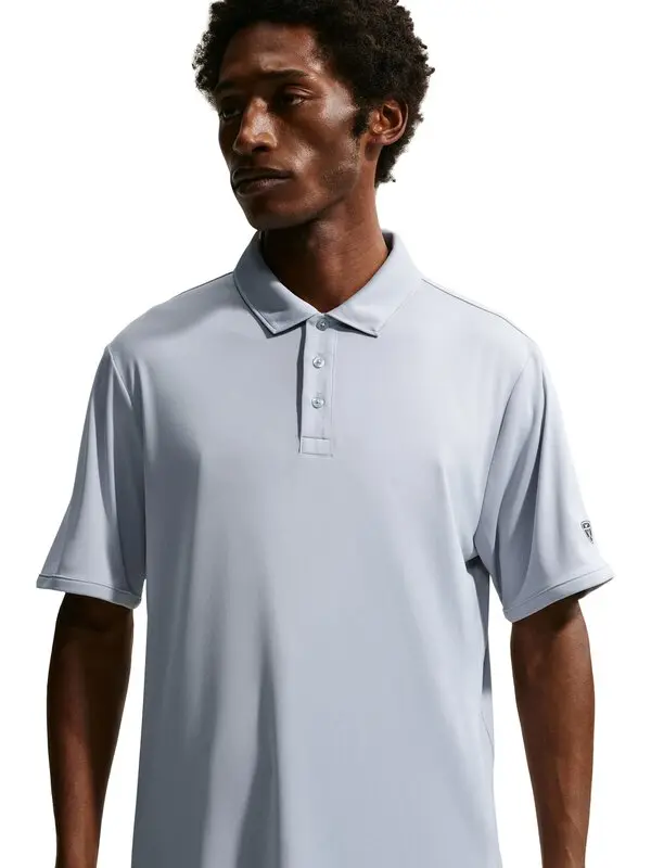 Nike Par Dri-fit Sleeve Logo Golf Polo - Grey