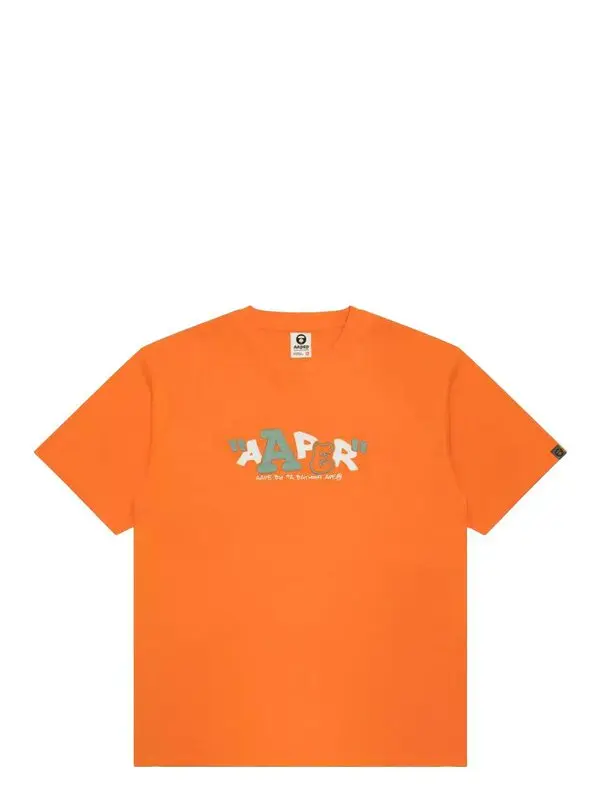 AAPE BY *A BATHING APE Print T-shirt - Orange