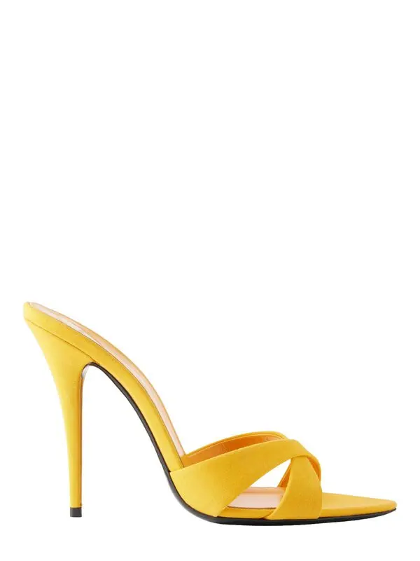 Saint Laurent Kirat 110 Cady Sandals - Yellow