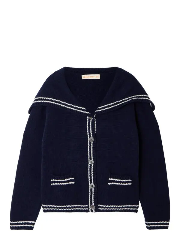 &daughter Saoirse Sailor Striped Cardigan - Blue