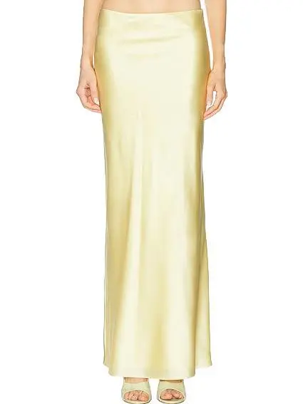 Cult Gaia Chantel Skirt In Lemon - Tapestry