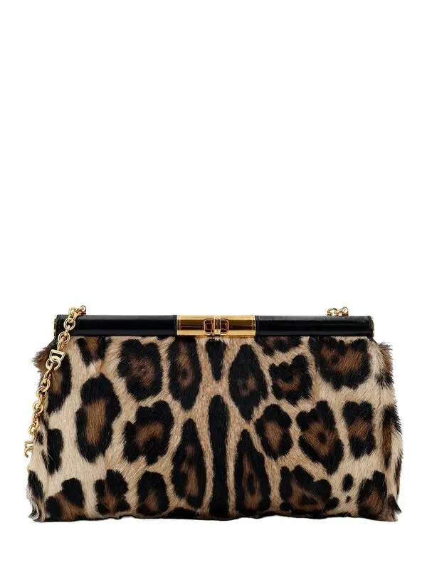 Dolce & Gabbana Marlene Pony Skin Shoulder Bag - Animal Print