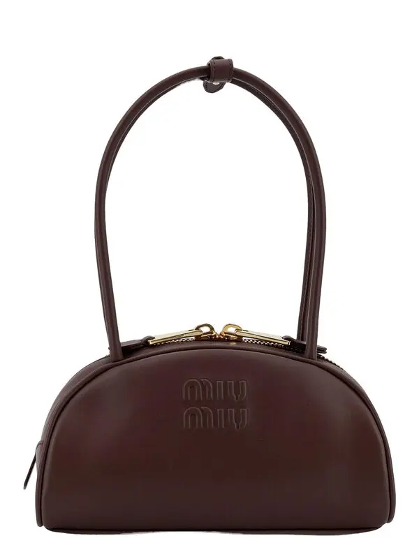Miu Miu Beau Leather Handbag - Purple