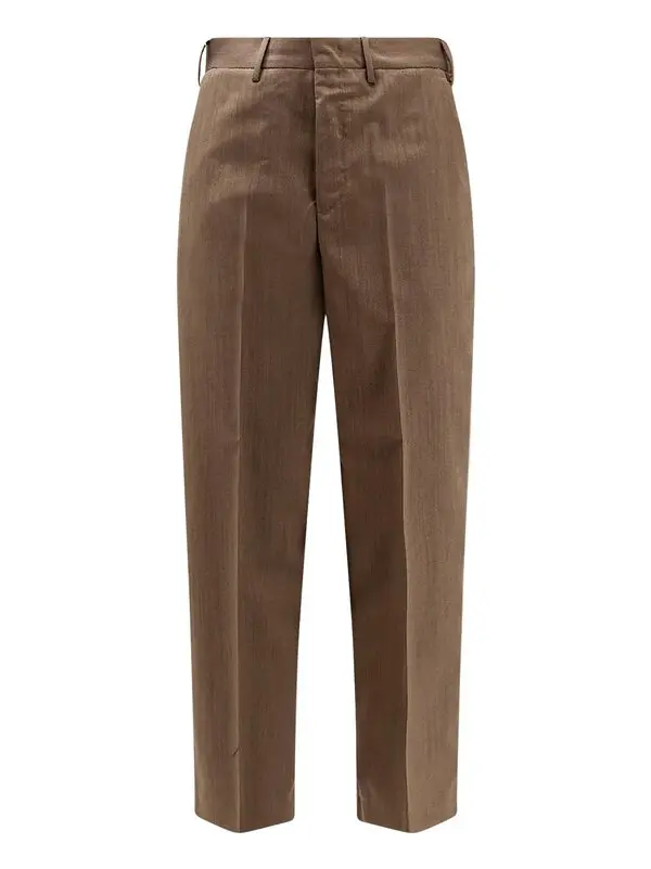 PT TORINO Dandy Deluxe Virgin Wool Trousers - Brown