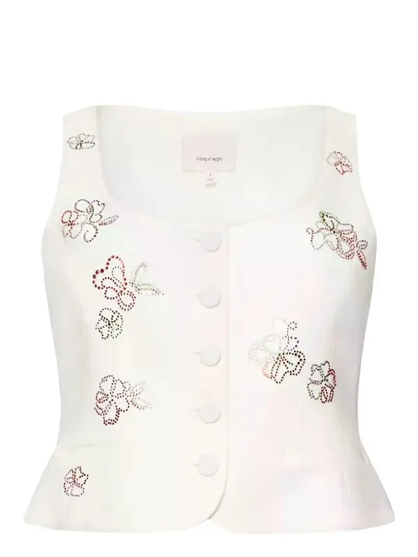 Cinq À Sept Rowena Top - Neutrals