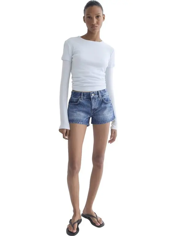 Everlane X Elena Bonvicini Pacific Denim Short - Blue Bird Indigo