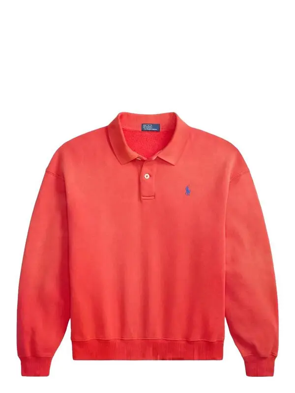 Polo Ralph Lauren Logo-embroidered Long-sleeve Polo Shirt - Red