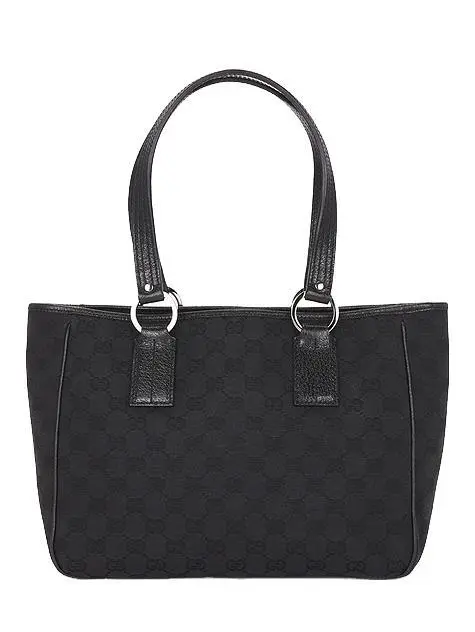FWRD RENEW Gucci Gg Canvas Tote Bag - Black