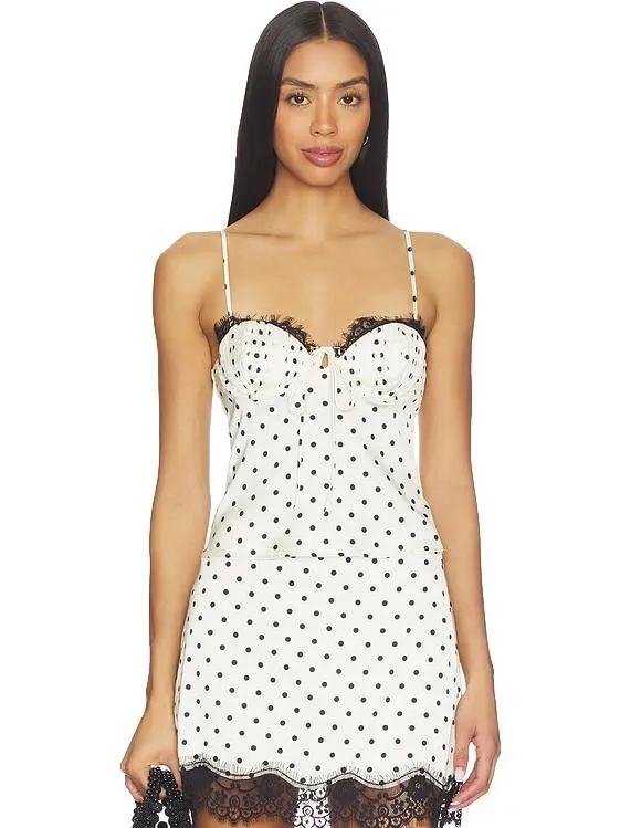 For Love & Lemons Babette Camisole Top - Cream
