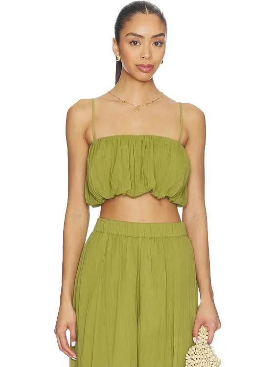 Rococo Sand Balloon Top - Green