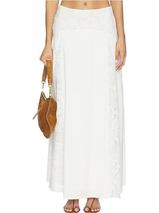 MORE TO COME Loriela Maxi Skirt - White