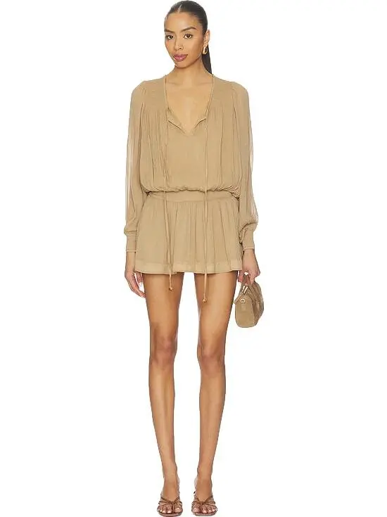 Free People Sunbeam Mini Dress - Tannin