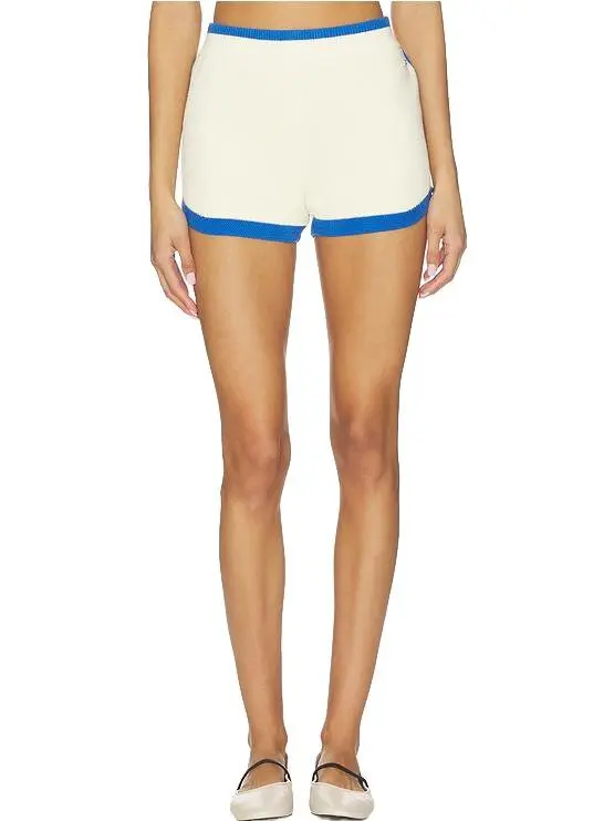 P.E Nation Odyssey Knit Short - Whisper White Cream