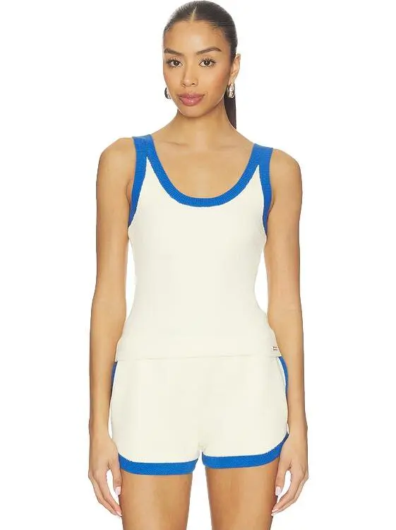P.E Nation Odyssey Knit Tank Top - Whisper White Cream