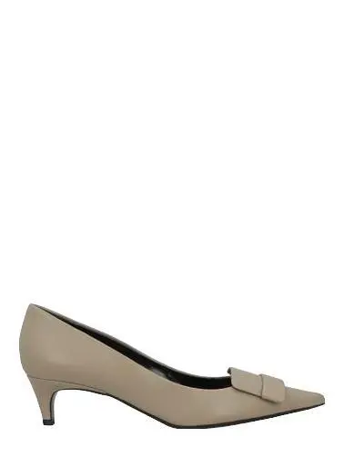 SERGIO ROSSI Sr1 Leather Pumps - Grey