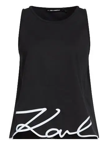 Karl Lagerfeld Tank Top Organic Cotton - Black
